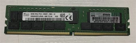 P00924 B21 P03052 091 P06189 001 PC4 2933Y 32GB (1x32GB) dual rank x4 ...