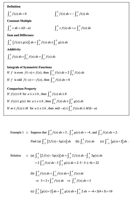 Properties Of Definite Integrals Rivisiontown