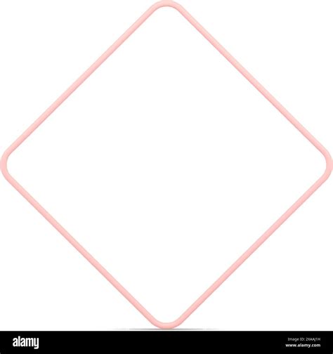 regular squared rhombus thin frame smooth angled boundary decorative