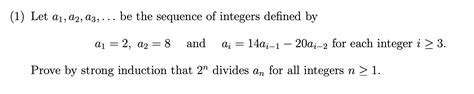 solved 1 let 21 22 23 be the sequence of integers