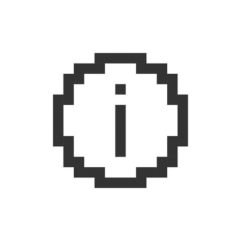 Info Pixelated Ui Icon Additional Information Providing Updates
