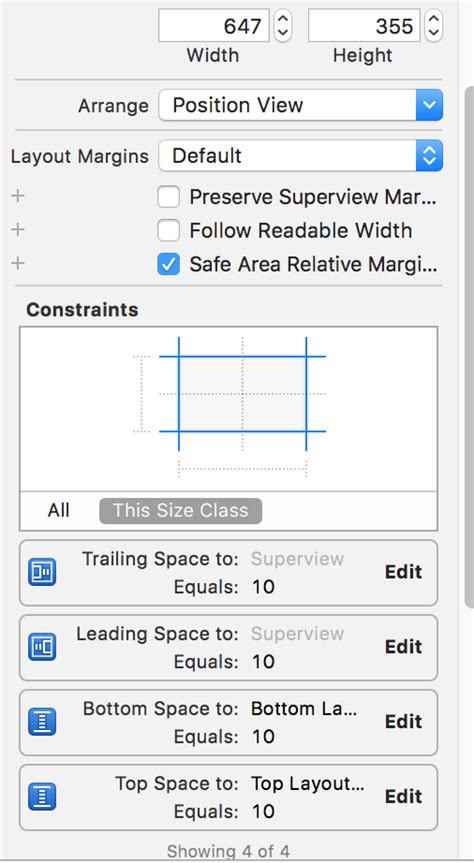 Ios Constraint Issues In Xcode 90 Stack Overflow