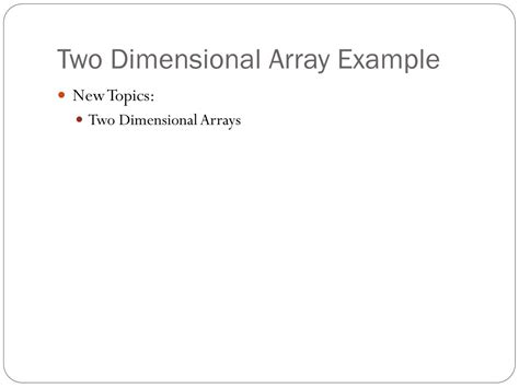 Ppt Arrays Higher Dimensional Arrays Powerpoint Presentation Free Download Id1767811