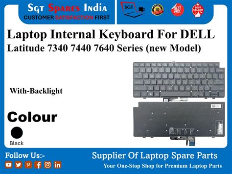 Laptop Internal Keyboard For Dell Latitude 7340 7440 7640 Series New Model With Backlight