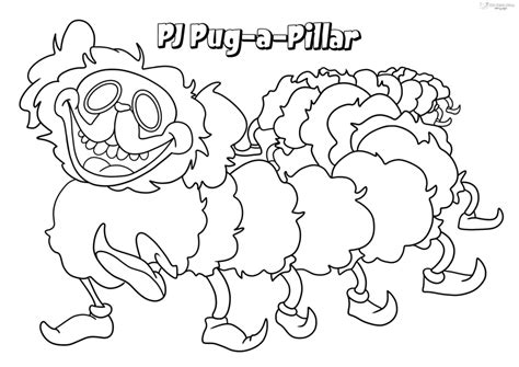 Pj Pug A Pillar Coloring Pages
