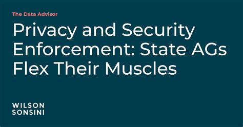 Privacy And Security Enforcement State Ags Flex Their Muscles The Data Advisor