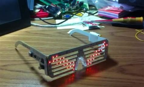 Arduino Powered Led Matrix Glasses Walyou