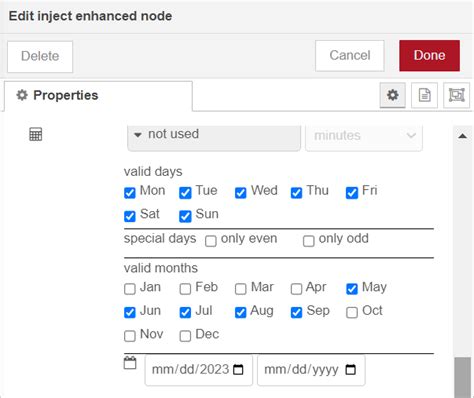 Unexpected Behavior Out Of Inject Enhanced Node Node Red Home