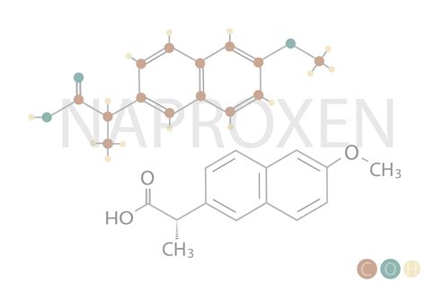 Naproxen Molecular Skeletal Chemical Formula 43225431 Vector Art At Naproxen Molecular Skeletal Chemical Formula 43225431 Vector Art At