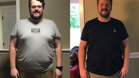 Fundo Nate Hoepner Antes E Depois Do Bypass Gástrico Fundo Fotos De Perda De Peso Imagem De