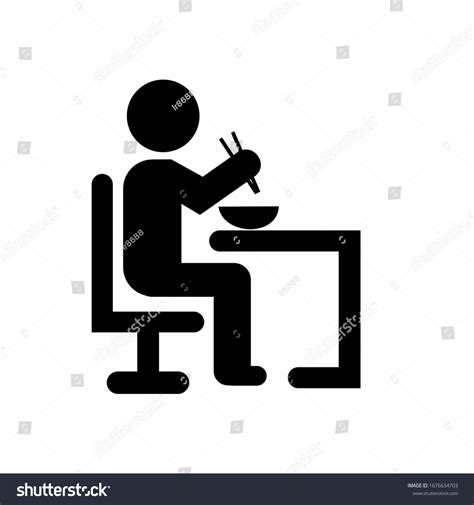 Man Eating Food Vector Illustration Design Stock Vector Royalty Free Shutterstock