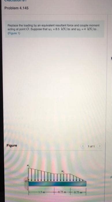 Solved Problem 4145 Replace The Loading By An Equivalent