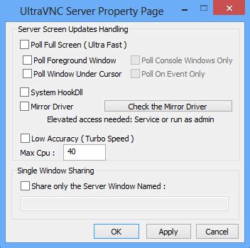 Sonali S Blog Installing Ultra VNC Over LAN Connection
