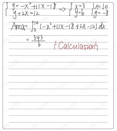 solved 3 the diagram shows the curve y x 2 11x 18 and the line 2x y