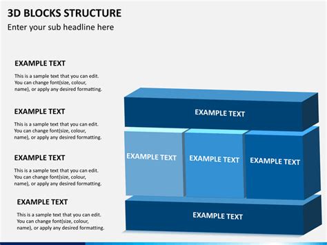 D Blocks Structure PowerPoint And Google Slides Template PPT Slides