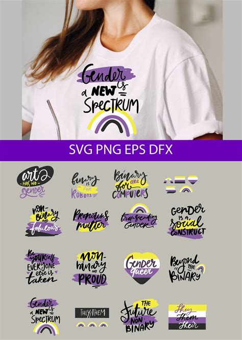 Non Binary Svg Files The Future Is Non Binary 16 Designs