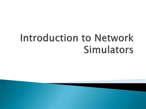 PPT Introduction To Network Simulators PowerPoint Presentation Free Download ID 760400