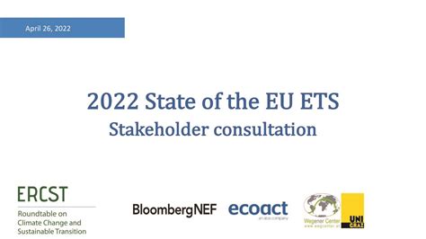 2022 State Of The Eu Ets Report Ppt Ercst