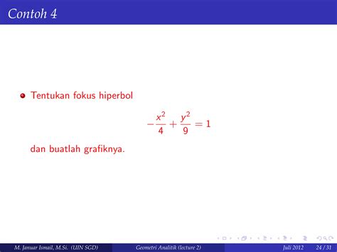 Geomtri Analitik Lecture 2 Ppt
