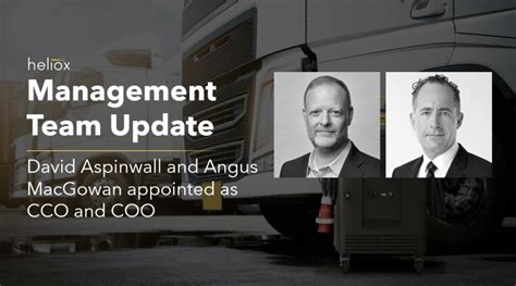 Heliox On Linkedin We Are Happy To Announce That David Aspinwall And