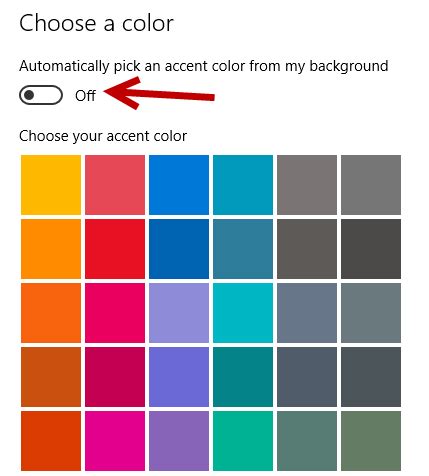 Windows 10 Change The Theme Accent Color