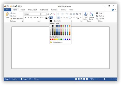 Vba Use The Default Background Color Picker Popup Menu Stack Overflow