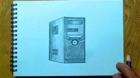 Cpu Drawinghow To Draw Computer Device Cpu Drawing Youtube