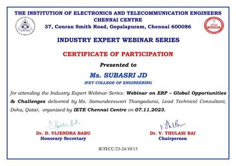subasri jd on linkedin erpinsights industrywebinarseries ifetce webinar