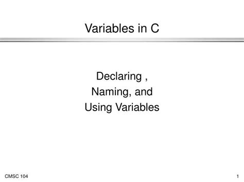 ppt variables in c powerpoint presentation free download id 1705880