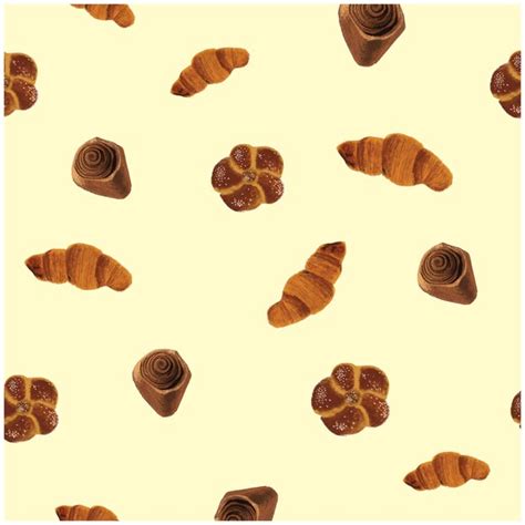 Premium Vector Classic Bakery Seamless Pattern Free Vector