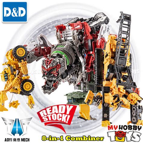Aoyi Mech Dandd Transformable Robot 8 In1 Rotf Devastator Combiner H6001 8a~8d Dd 01~04 Set