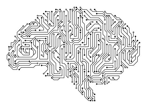 Premium Vector Brain With Circuit Board Texture Digital Concept