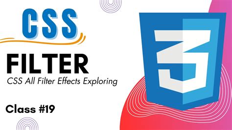 What Is CSS Filter Properties All CSS Effects CSS Tutorials Class YouTube