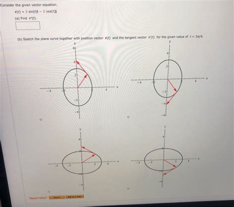 Solved Consider The Given Vector Equation R T 3 Sin T I