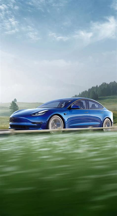 特斯拉壁纸 特斯拉model 3yxs手机竖屏高清壁纸 数字指南