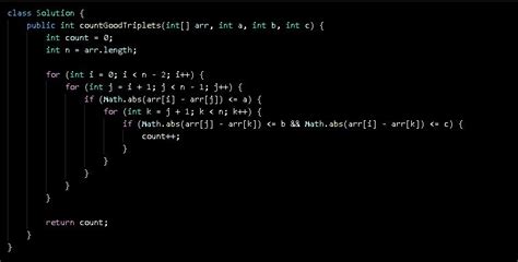 Counting Good Triplets In Code Challenge Rejoy V Thomas Posted On The Topic Linkedin