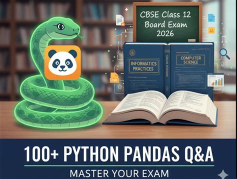 100 Python Pandas Questions For Cbse Class 12 Board Exam 2026 Ip And Cs