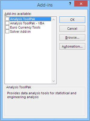 Excel Add Ins Data Analysis Hohpaseries