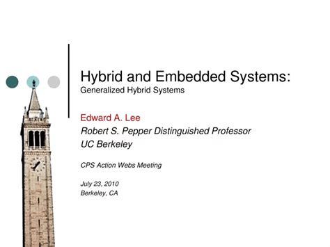 PPT Generalized Hybrid Systems In Embedded Systems Modeling PowerPoint Presentation ID