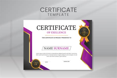 Modern Professional Certificate Template Graphic By Vmsit · Creative Fabrica