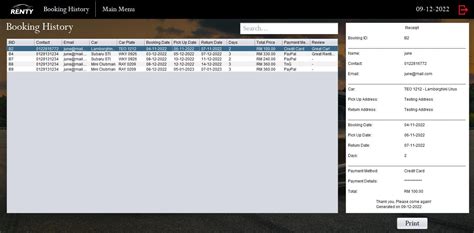 github wong hj java car rental system car rental system with gui