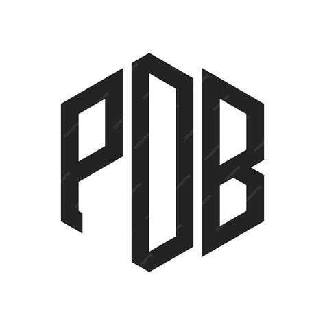 Premium Vector Pdb Logo Design Initial Letter Pdb Monogram Logo Using