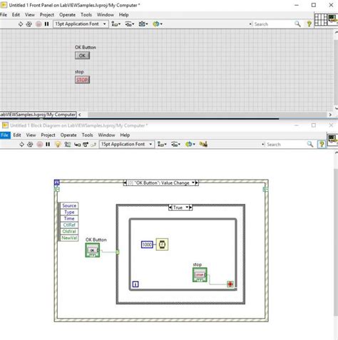 how to let the user use buttons when in the event structure labview