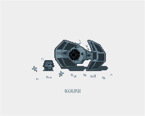 Pixel Art Darth Vader Tie Advanced X By Eggblush On Dribbble