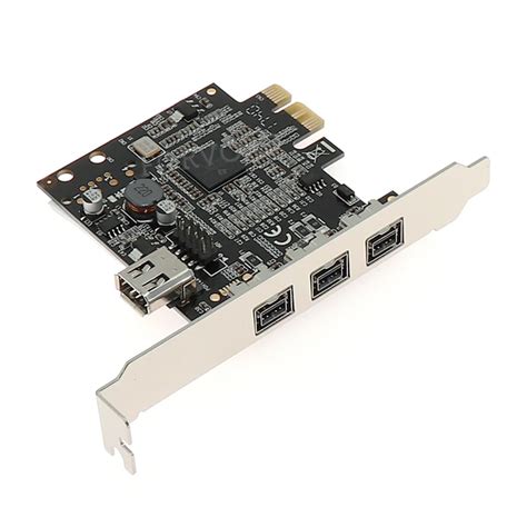 3 ports 1394B + 6 Pin 1394A PCI e card External Firewire 800 400 IEEE ...