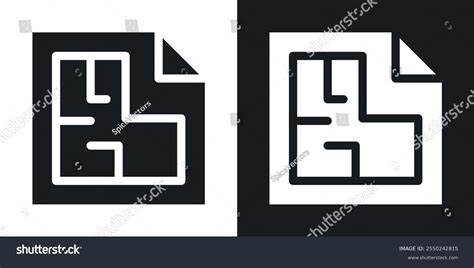 Architecture Plan Icon Pack Black Color Stock Vector Royalty Free 2550242815 Shutterstock