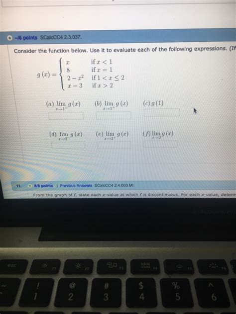 Solved Consider The Function Below Use It To Evaluate Each Chegg
