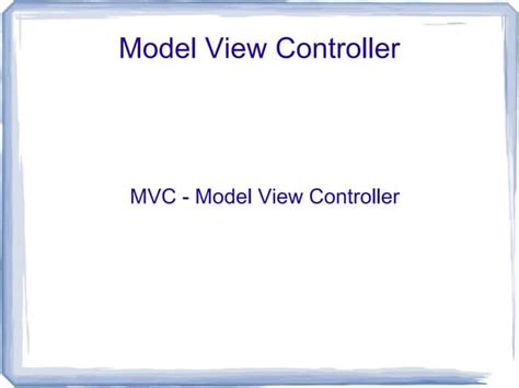 Why Use Mvc Odp