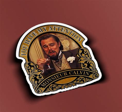 Leonardo Dicaprio Django Unchained Sticker Leonardo Dicaprio Django Unchained Sticker