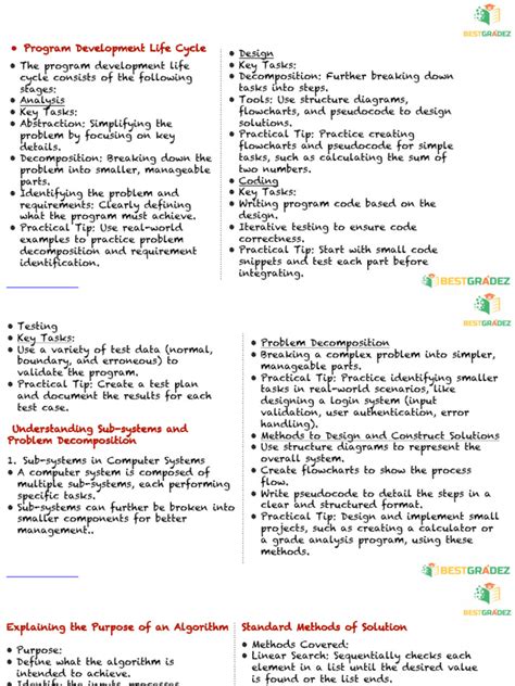 Igcse Algorithm Design Overview Pdf Algorithms Data Type